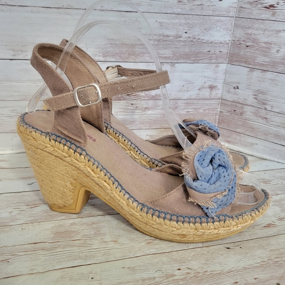 Toni Pons | Shoes | Toni Pons Espadrille Heels With Flower | Poshmark